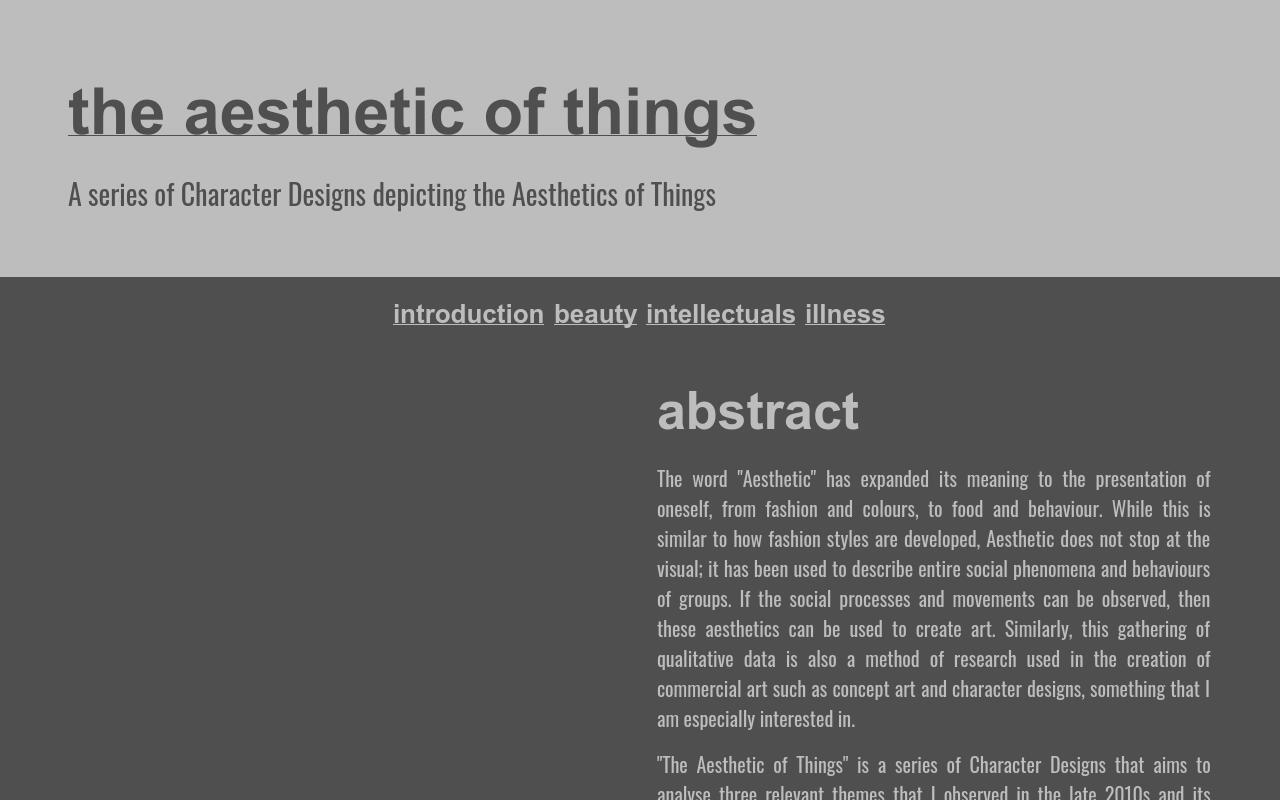 The Aesthetic of Things